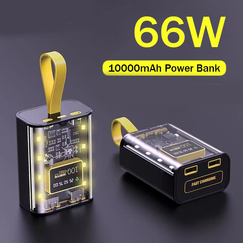 Transparent Power Bank 20000Mah 66W Super Fast – 24hour Shop
