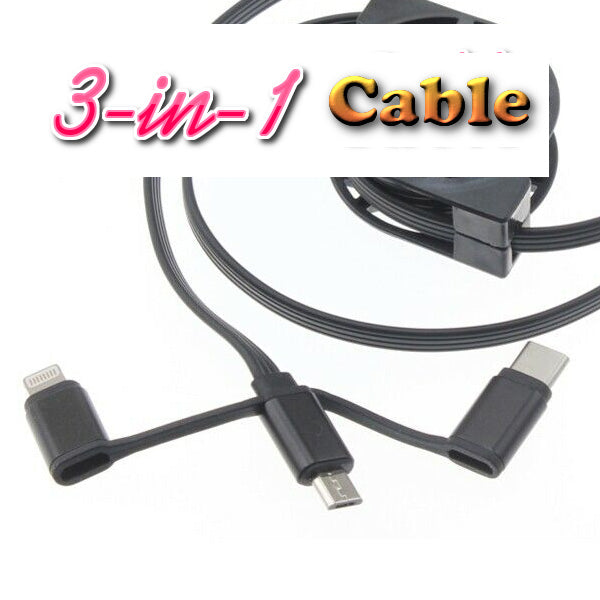 3 In 1 Retractable Universal Cable – 24hour Shop